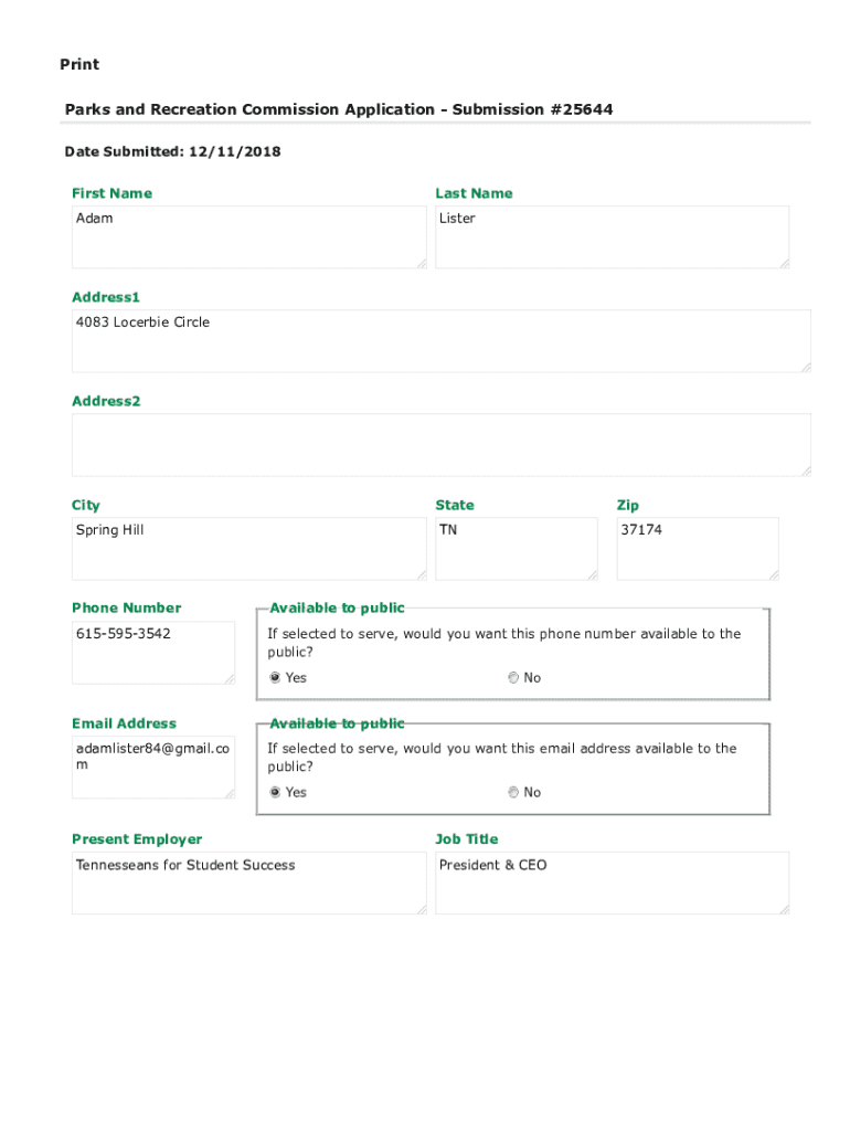 Fillable Online Facility Request Application - submit to Parks & Recreation at ... Fax Email ...
