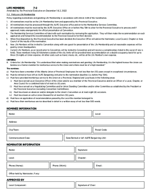 Fillable Online Member information update form - AUPE Fax Email Print ...