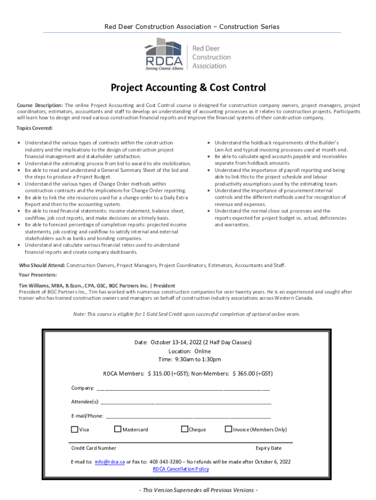 Fillable Online Managing CCDC Contracts for Project Success - "Do Your ...