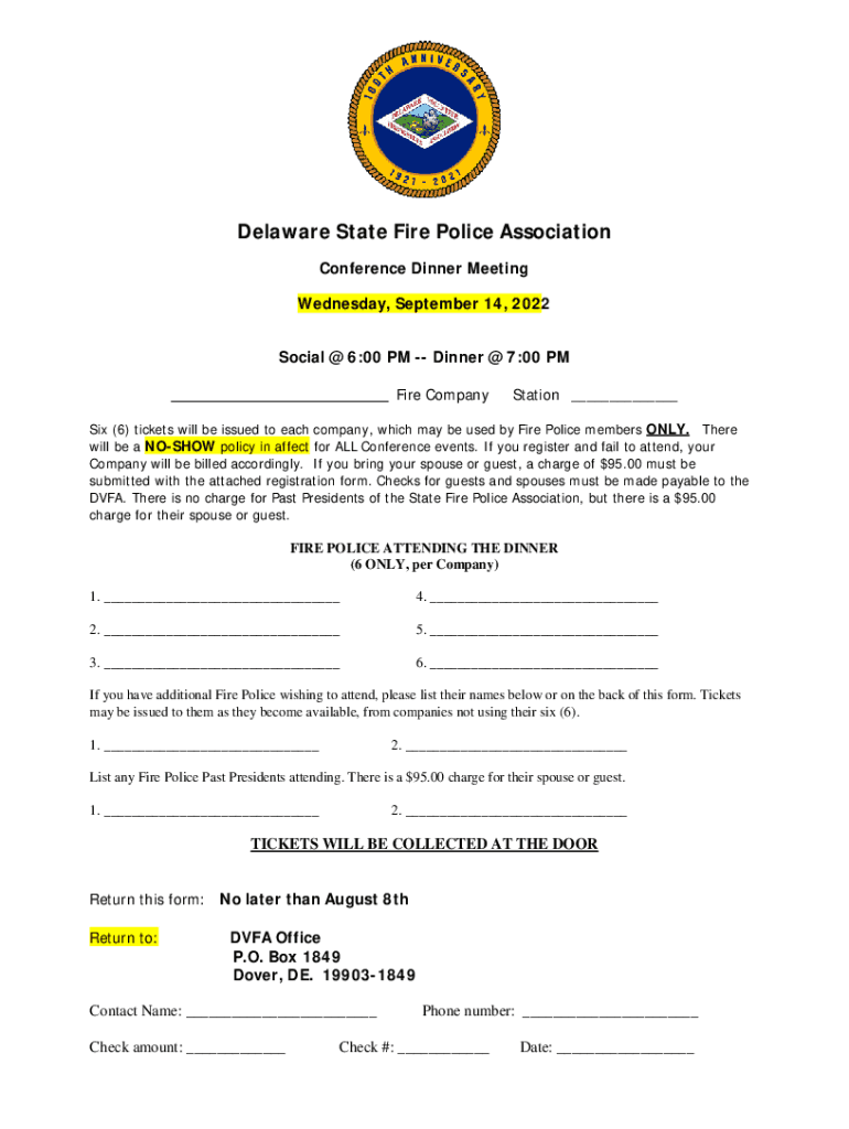 Fillable Online Fire Police Information Page - Delaware State Fire ...
