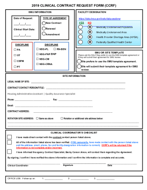 Fillable Online Contract Request Form - SMU Fax Email Print - pdfFiller