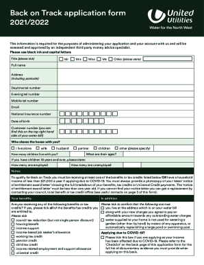 Fillable Online Back on ttrack scheme 2020 to 2021. Help for customers ...