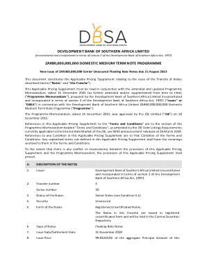 Fillable Online development bank of southern africa limited Fax Email ...