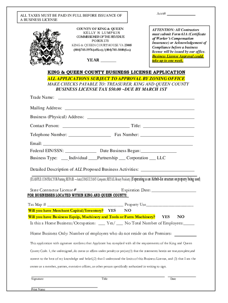 Fillable Online BUSINESS LICENSE APPLICATION - Virginia Beach Fax Email Print - pdfFiller