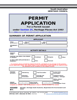 Apply for heritage approvals and permits - Environment NSW Doc Template ...