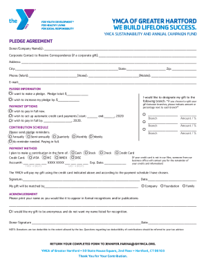 Fillable Online Give For A Better Us - Central Connecticut Coast YMCA ...