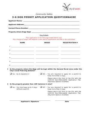 Fillable Online APPLICATION FOR DOG or CAT BREEDER LICENSE ... Fax ...