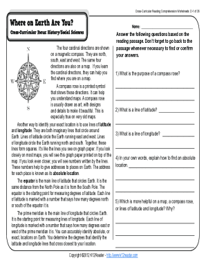 Fillable Online 4th Grade Reading Comprehension WorksheetsFourth Grade ...