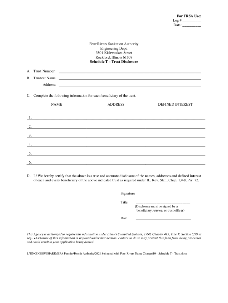 Fillable Online Schedule PErosion Control - Four Rivers Sanitation ...