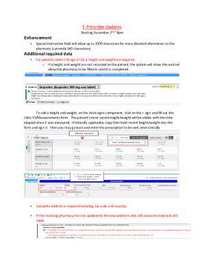 Fillable Online Prescription Form Guide- ePrescribing & Ordering ...