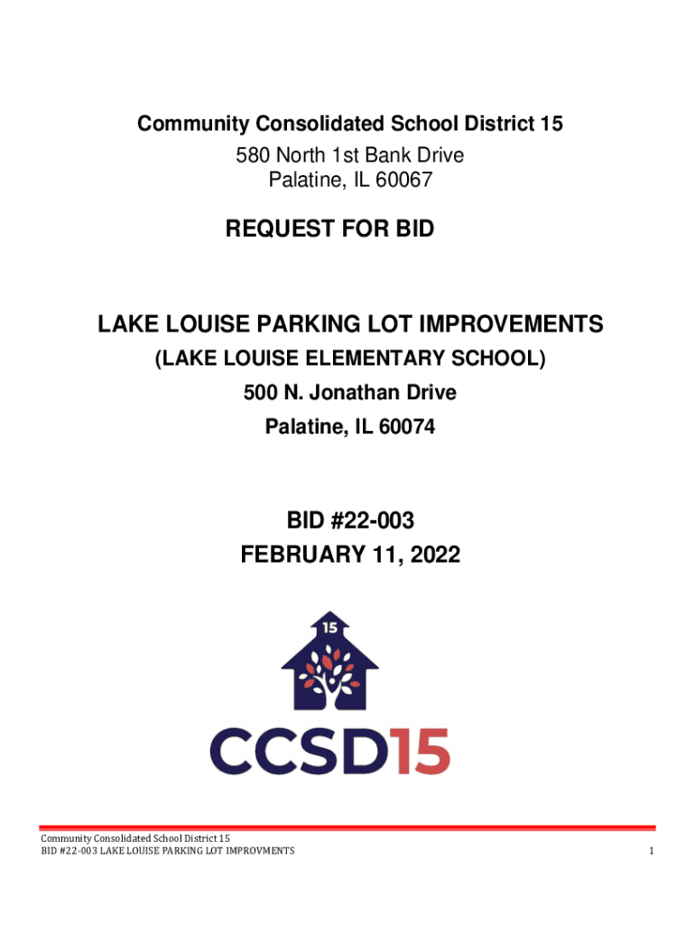 Fillable Online REQUEST FOR BID LAKE LOUISE PARKING LOT ... Fax Email ...