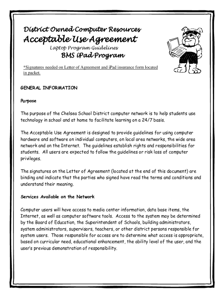 Fillable Online Student Computer Agreement Form Fax Email Print - pdfFiller