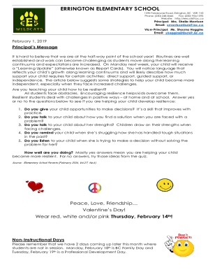 Fillable Online errington elementary school Fax Email Print - pdfFiller
