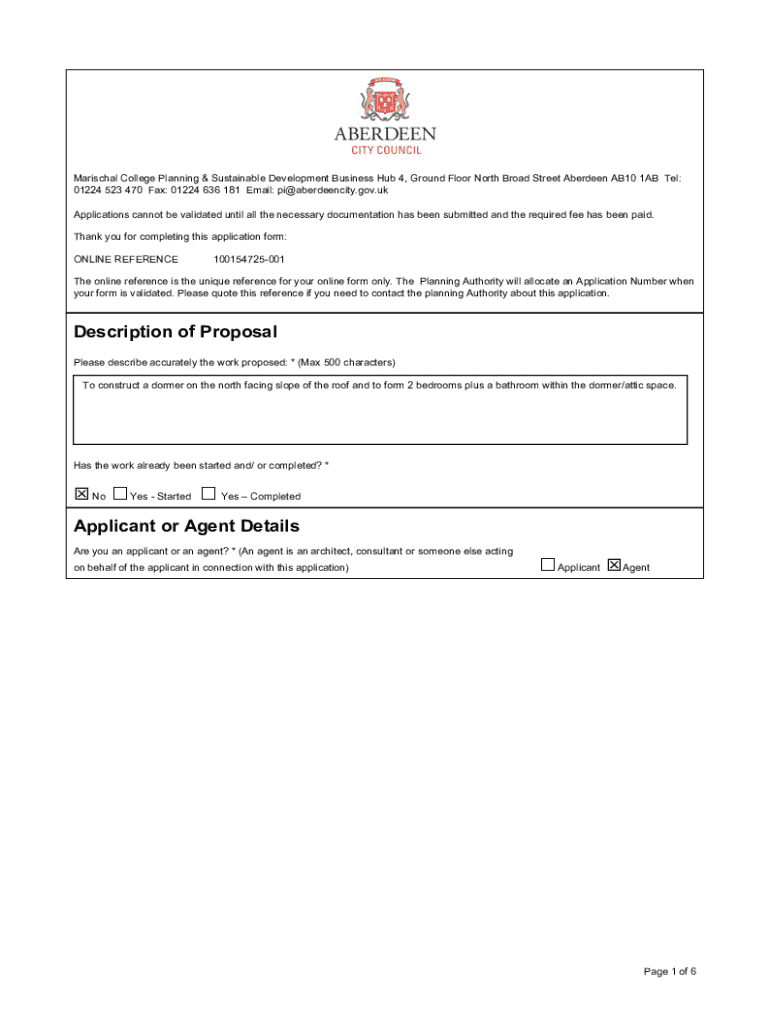 Fillable Online committees aberdeencity gov Description of Proposal Fax Email Print - pdfFiller