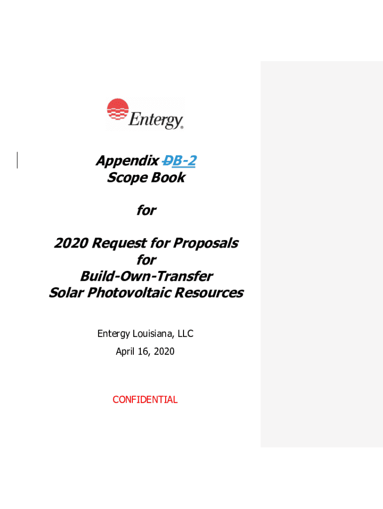 Fillable Online Appendix B-2 Scope Book for 2021 Request for Proposals for ... Fax Email Print ...