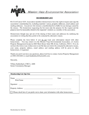 Fillable Online Request To Inspect and/or Copy Association Records (Civ ...