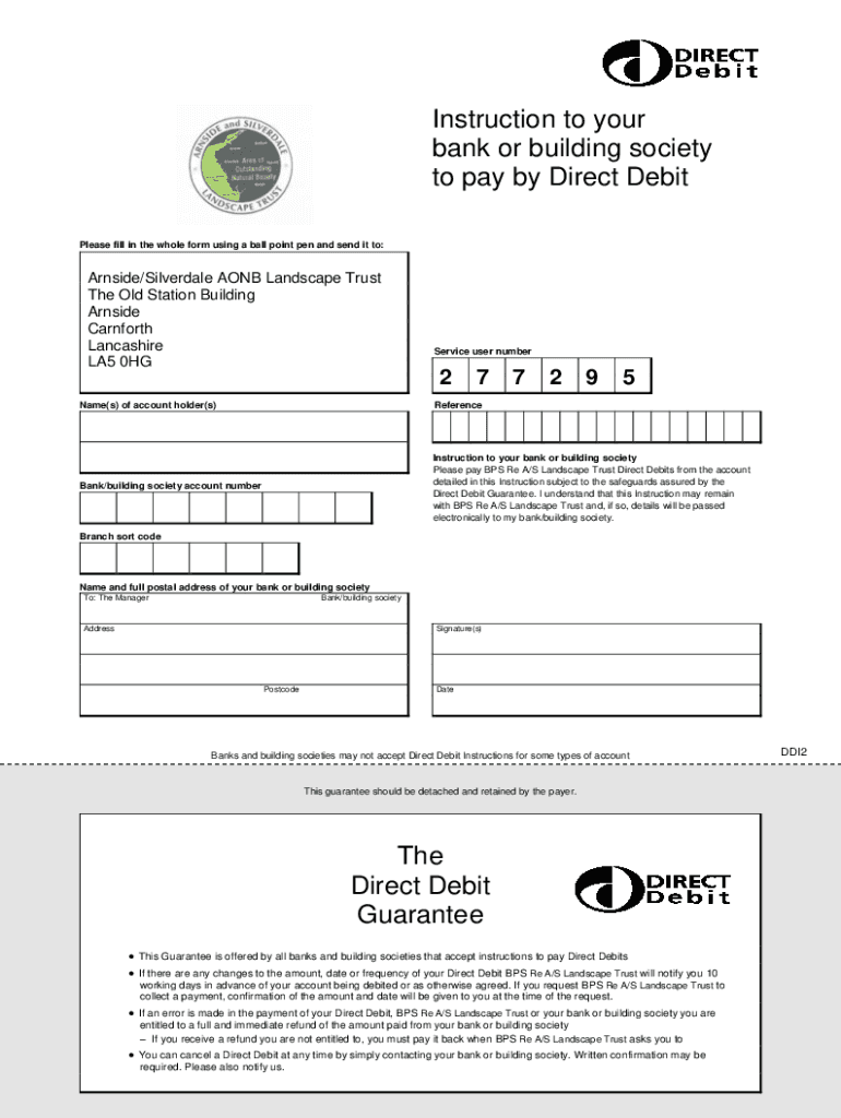 Fillable Online Direct Debit Form.pdf - Stanmore Synagogue Fax Email ...