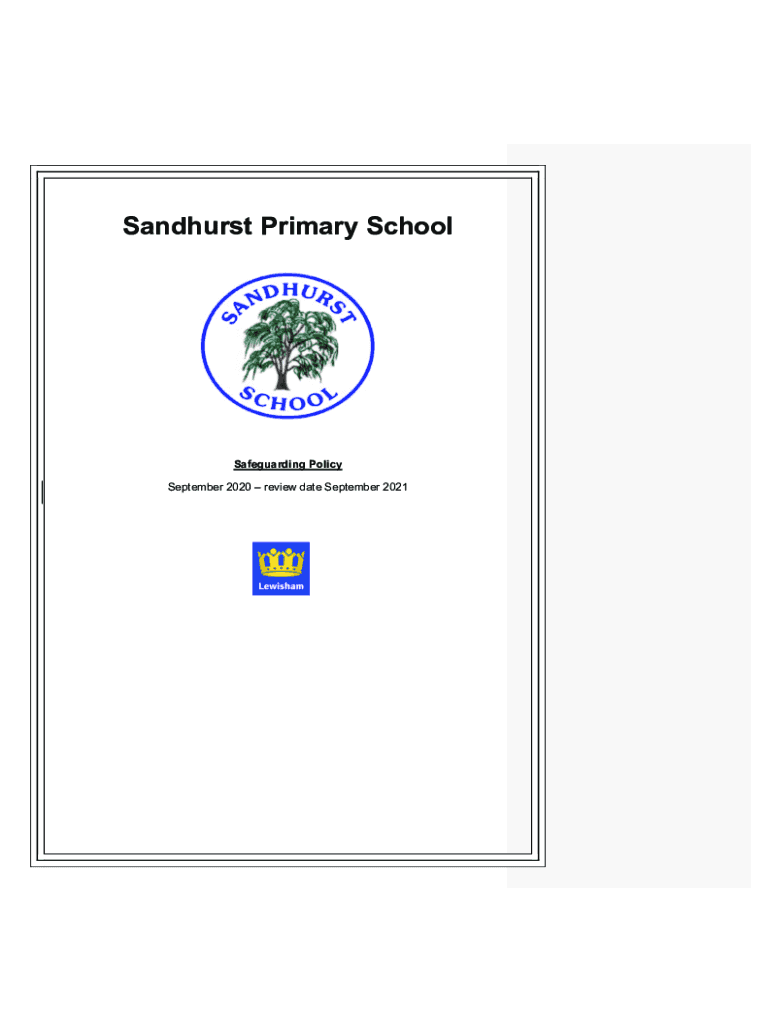 Fillable Online Sandhurst Primary School Fax Email Print - pdfFiller