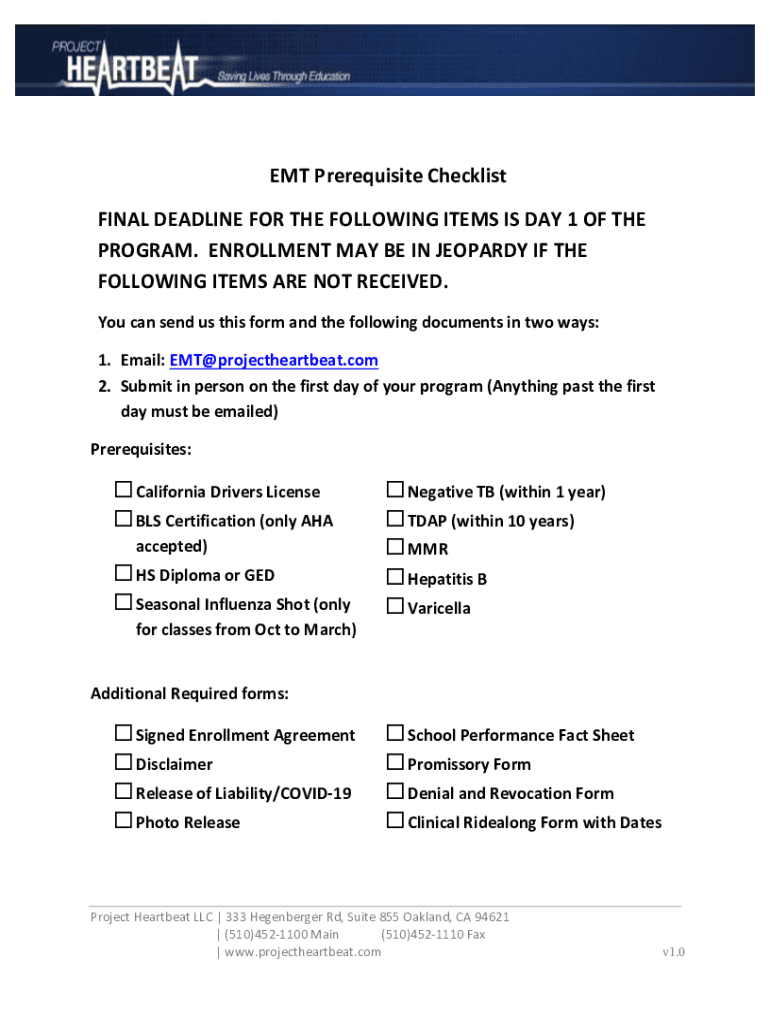 Fillable Online Emergency Medical Services (EMS) - Paramedic (CPE) - CNM Fax Email Print - pdfFiller