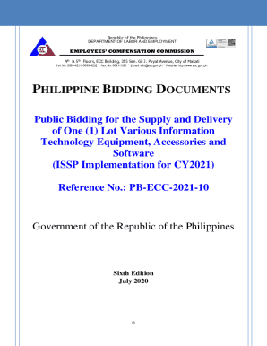 Fillable Online Public Bidding for the Supply and Delivery Fax Email Print - pdfFiller