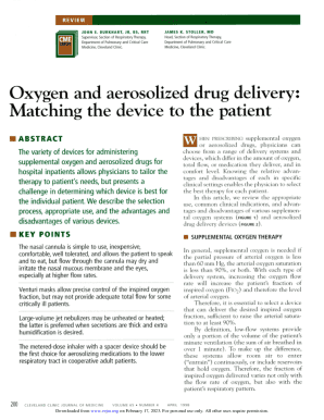 Fillable Online Oxygen and aerosolized drug delivery: Matching the ...