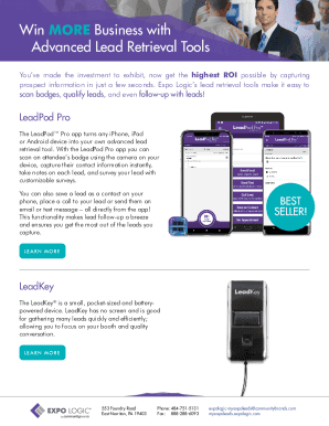 Fillable Online How To Improve Trade Show Lead Capture and Retrieval ...