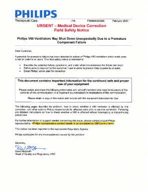 Fillable Online URGENTMedical Device Correction Field Safety Notice Fax ...