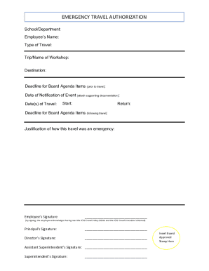 Fillable Online Emergency Travel Authorization Form 2022.07.11.pdf Fax ...