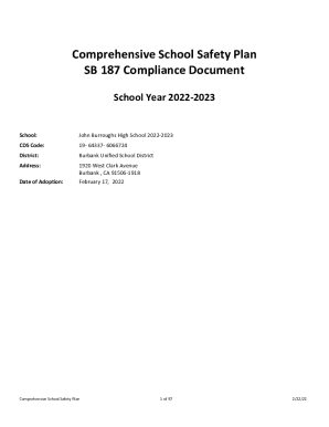 Fillable Online John Burroughs HS - Burbank Unified School District Fax Email Print - pdfFiller