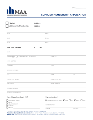 Fillable Online MAA Application - Greater Boston Real Estate Board Fax ...