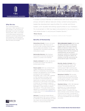 Fillable Online CBA About Us - Greater Boston Real Estate Board Fax ...