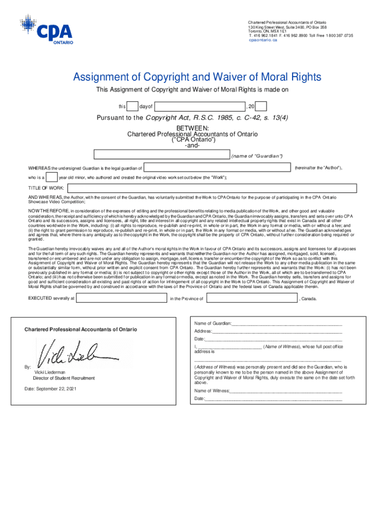 Fillable Online Transcript Assessment - CPA Ontario Fax Email Print ...