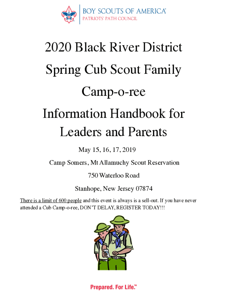 Fillable Online The Camp Somers staff is... - Mt. Allamuchy Scout ...