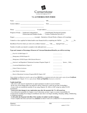 Fillable Online UPJ VA AUTHORIZATION FORM Address Fax Email Print ...