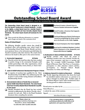 Fillable Online Awards & Recognition - Georgia School Boards ...