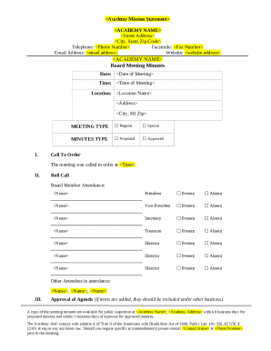 Other Attendees in attendance: Doc Template | pdfFiller
