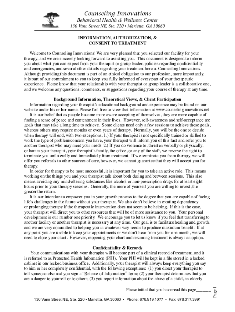 Fillable Online Behavioral Innovations - ABA Therapy for Kids With ...