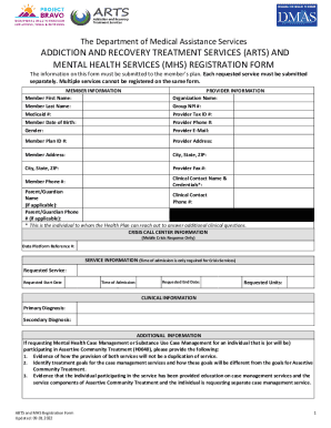 Fillable Online ARTS and MHS Registration Form - FINAL-December 2021 ...
