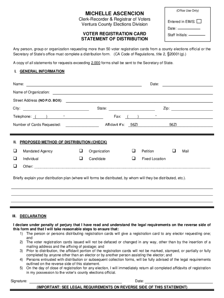 Fillable Online recorder countyofventura VC Clerk-Recorder Mark Lunn ...