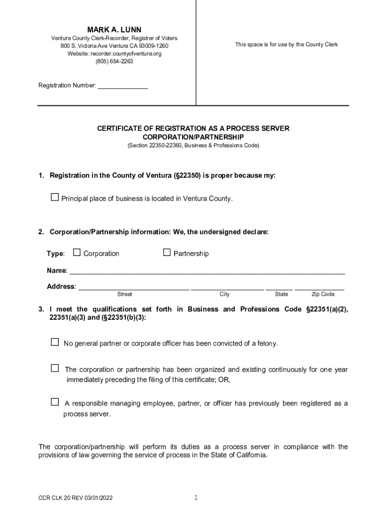 Fillable Online recorder countyofventura Reset the form Fax Email Print - pdfFiller