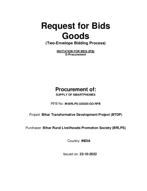 Fillable Online 1 Notice Inviting Tender Request for Bid for Hiring of ...