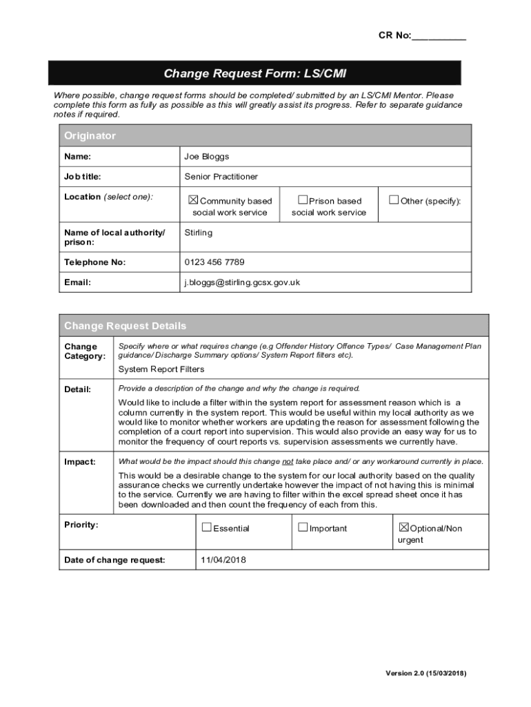 Fillable Online Level of Service/Case Management Inventory (LS/CMI ...