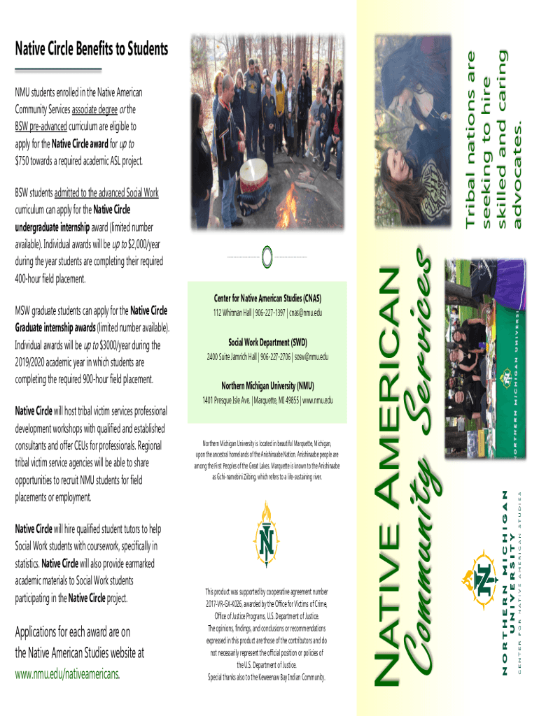 Fillable Online Native Circle ProgramCenter for Native American Studies ...