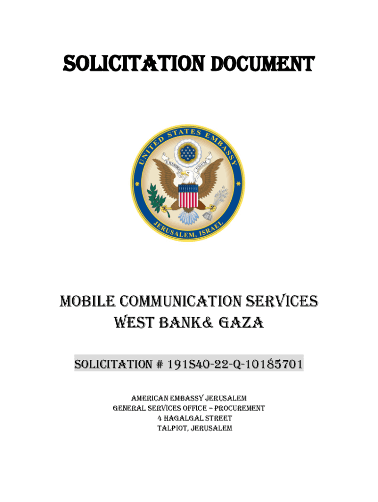 Fillable Online Solicitation DOCUMENT Fax Email Print - pdfFiller