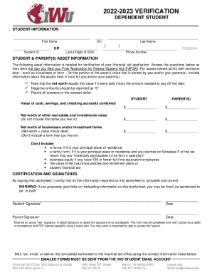 Fillable Online VSI 2022-2023 Dependent Student Nontax Filer Form 2020 ...