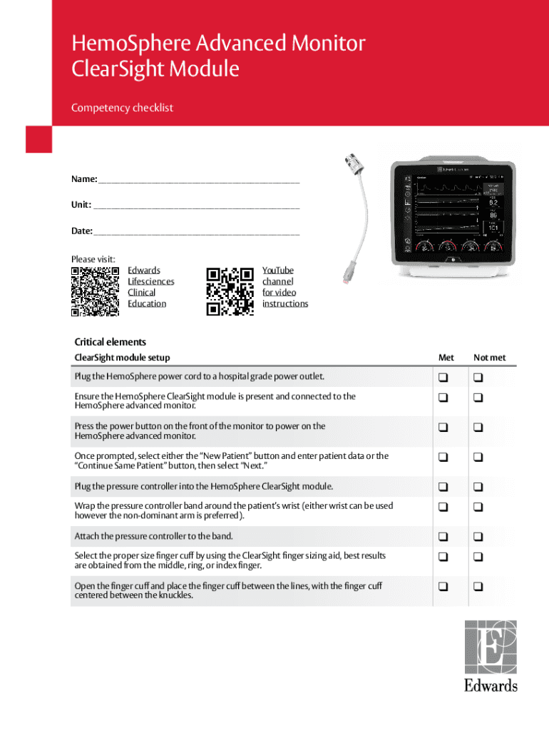 Fillable Online HemoSphere Advanced Monitor - Operator's manual Fax ...