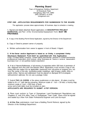 Fillable Online Building Department Forms/ApplicationsTown of Orangetown Fax Email Print - pdfFiller