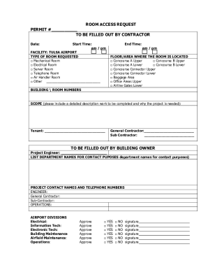 Fillable Online Building Access Request Form - axiis Tenant App Fax Email Print - pdfFiller