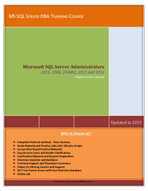Fillable Online Recommended Books for SQL Server DBAs and Developers Fax Email Print - pdfFiller