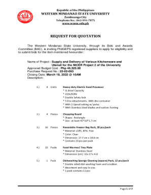 Fillable Online WESTERN MINDANAO STATE UNIVERSITY Fax Email Print ...